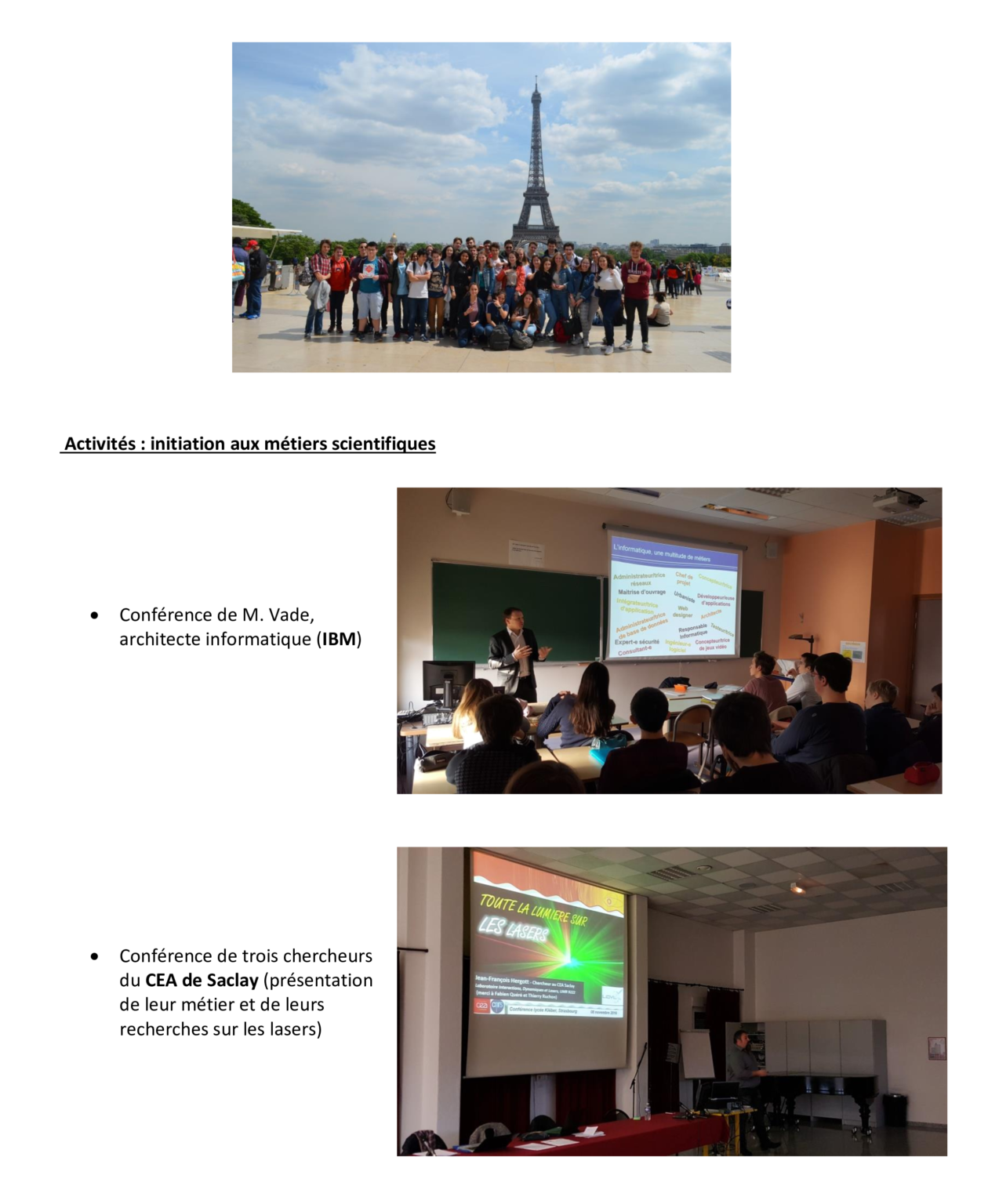 Secondes scientifiques – Lycée Kléber