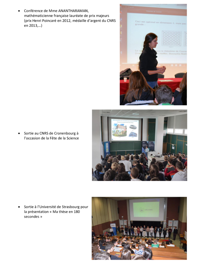 Secondes scientifiques – Lycée Kléber